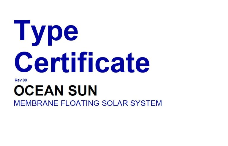 Ocean Sun Secures the World’s First Type Certificate for Floating Solar ...